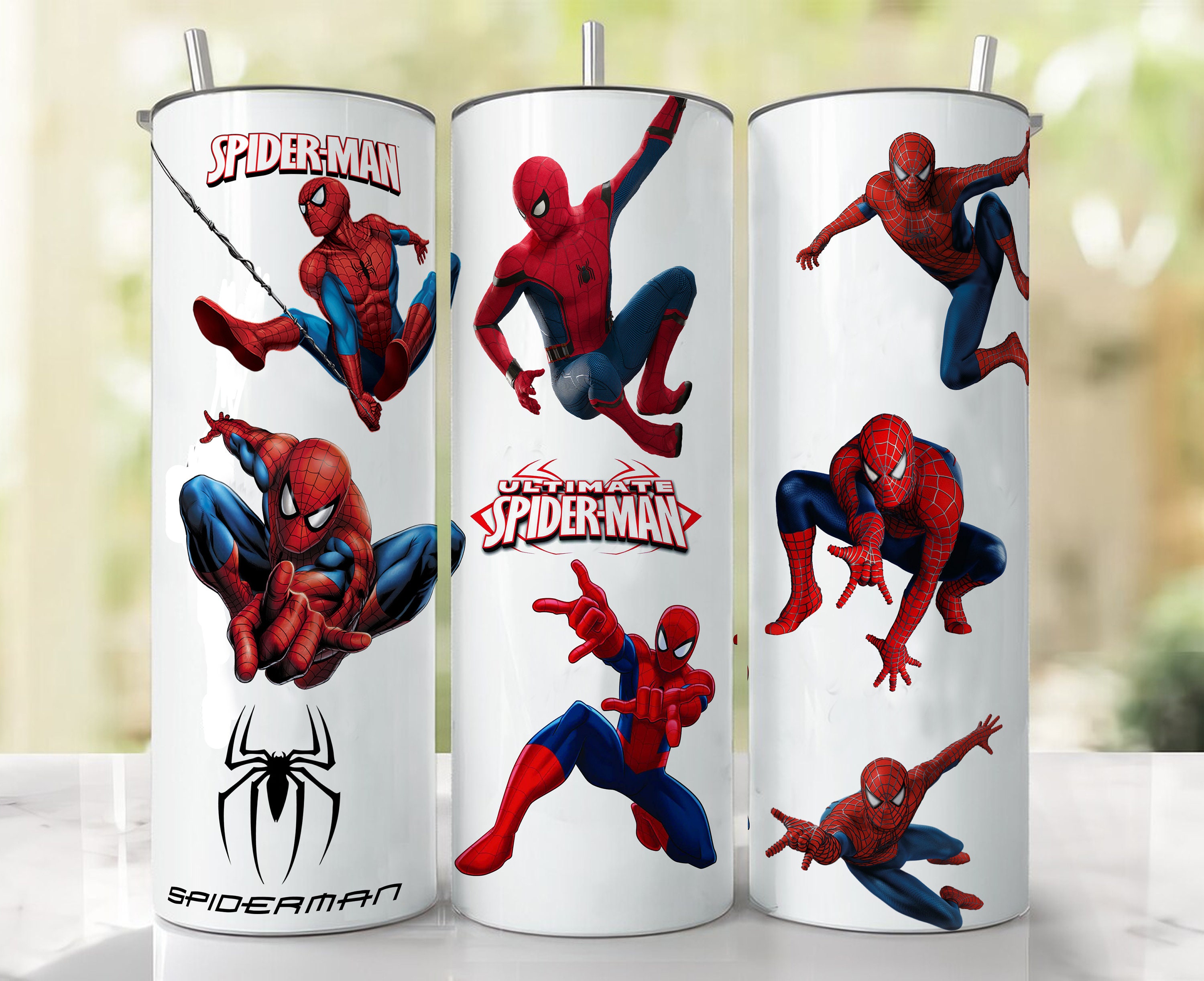 Spider Man 20oz Skinny Tumbler Wrap, Spider Man Sublimation for Skinny ...