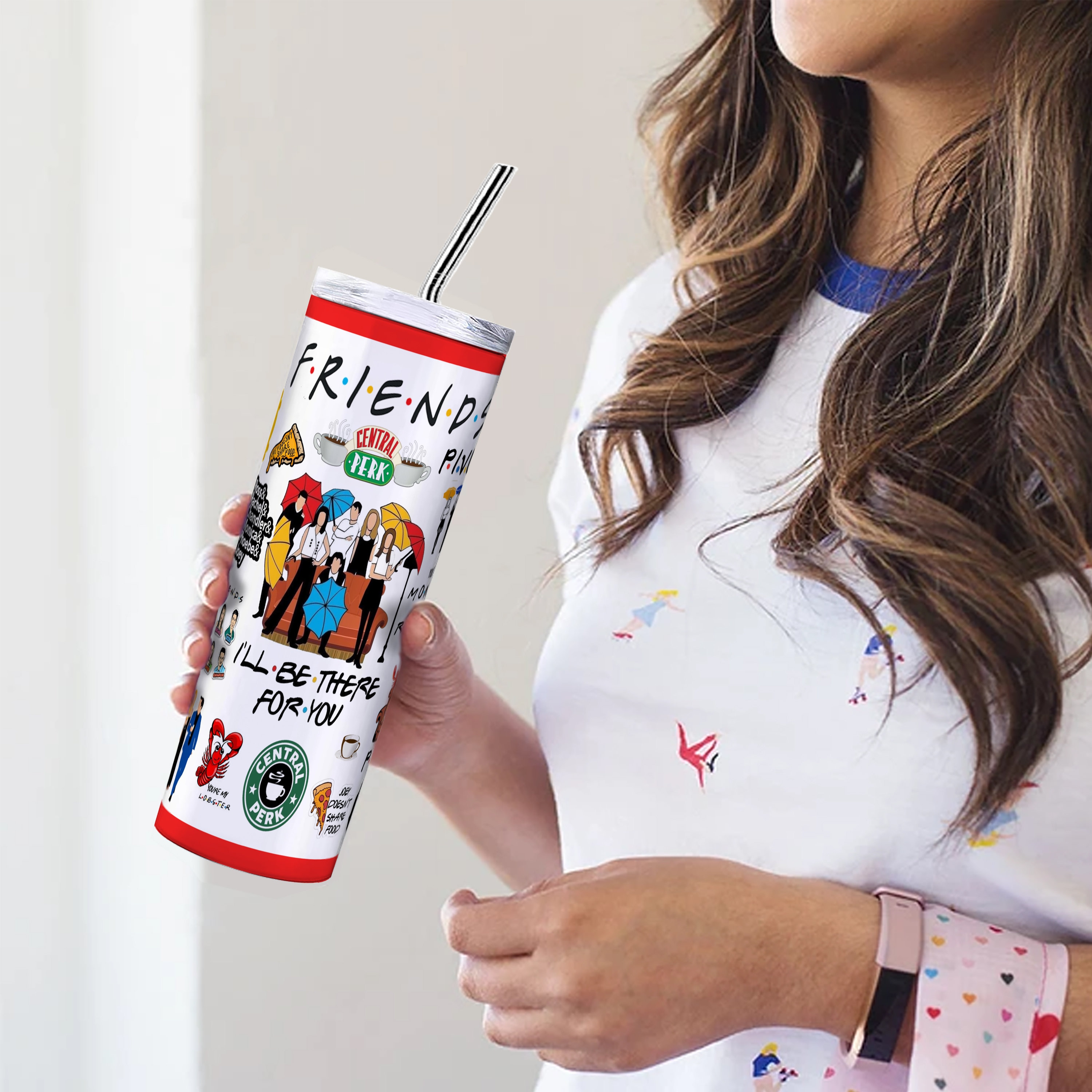 Friends 20 Straight Skinny Tumbler Wrap, Sublimation Wrap, Friends Tv ...