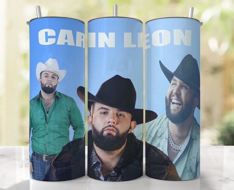 Carin Leon Sublimation Tumbler Wrap Png Carin Leon Gift, Skinny Tumbler ...