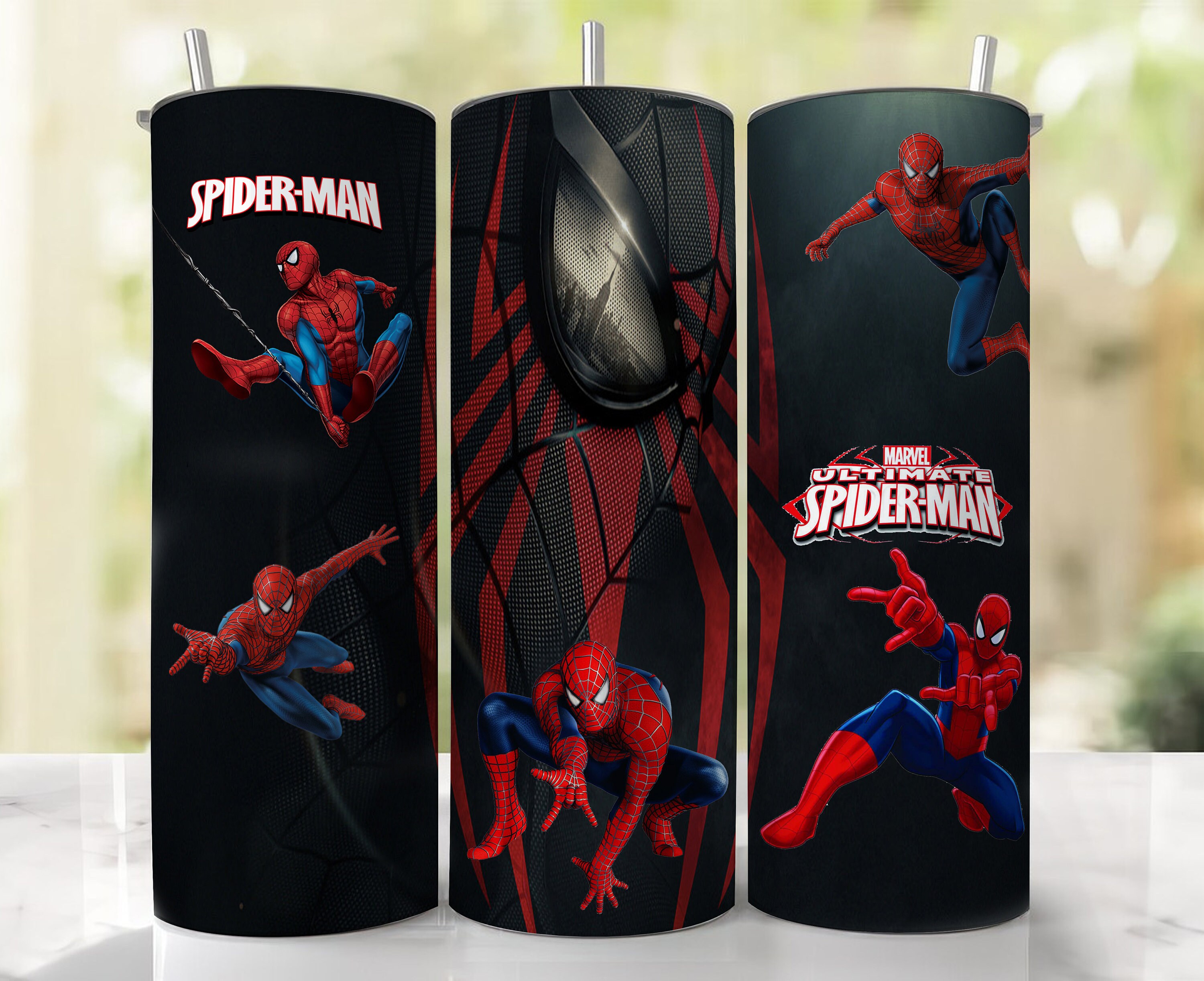 Spider Man 20oz Skinny Tumbler Wrap, Spider Man Sublimation for Skinny ...