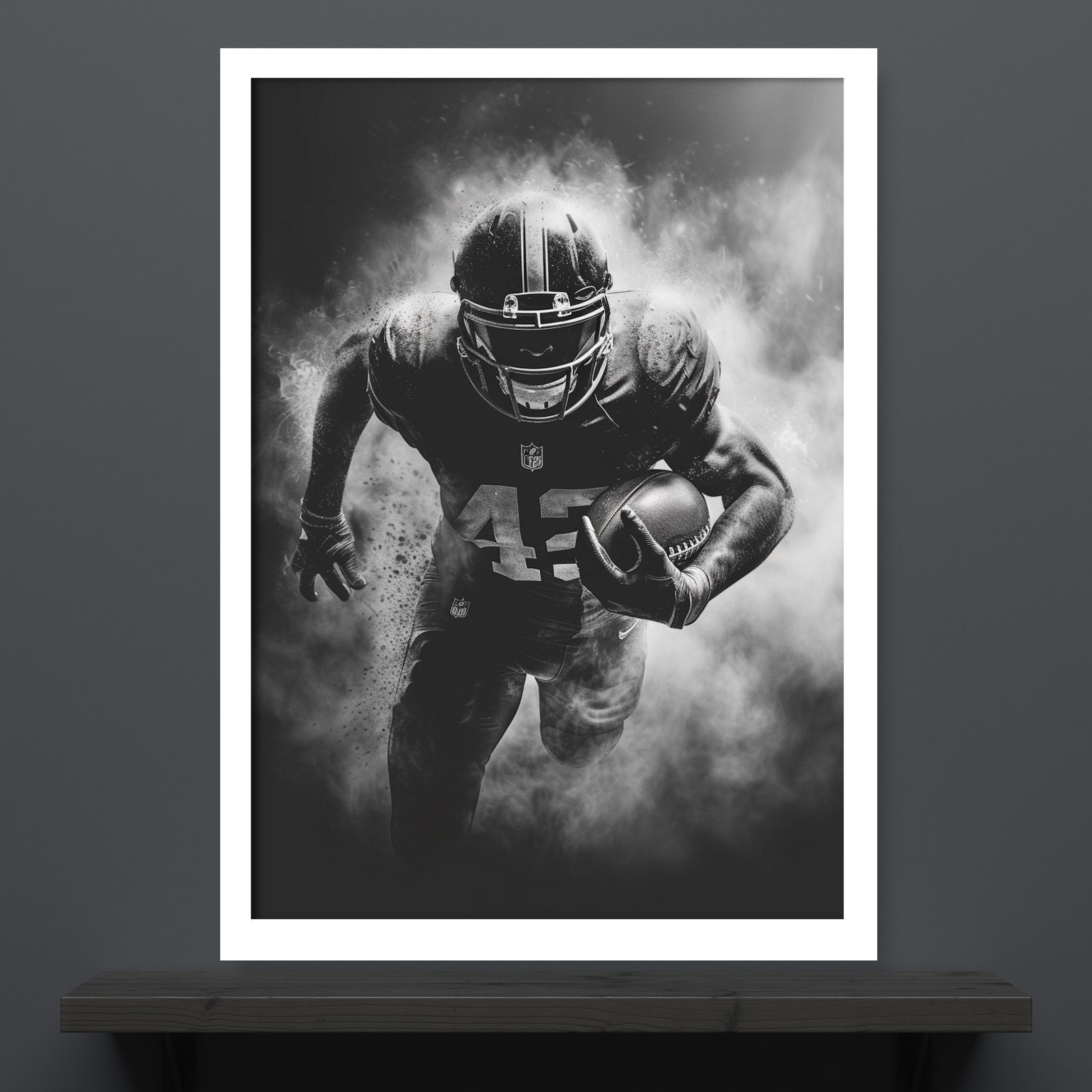 Set of 6 American Football Super Bowl Prints Football JPEG Printable ...