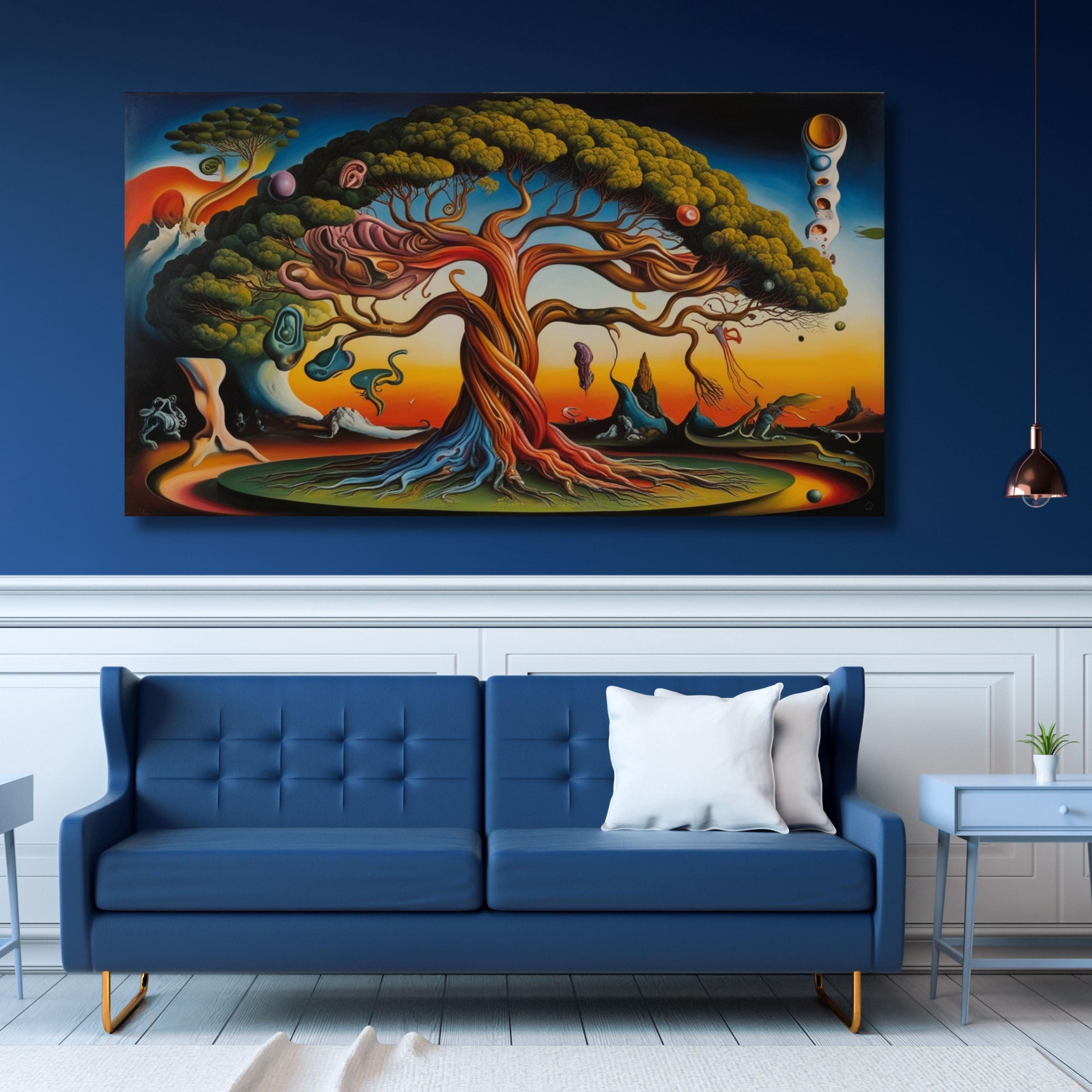 Salvador Dali Style Tree of Life Canvas Art - Ready to Hang - Etsy