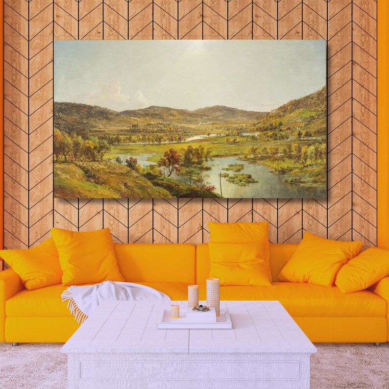 Cropsey Canvas Wall Art: Sidney Plains Landscape - Etsy
