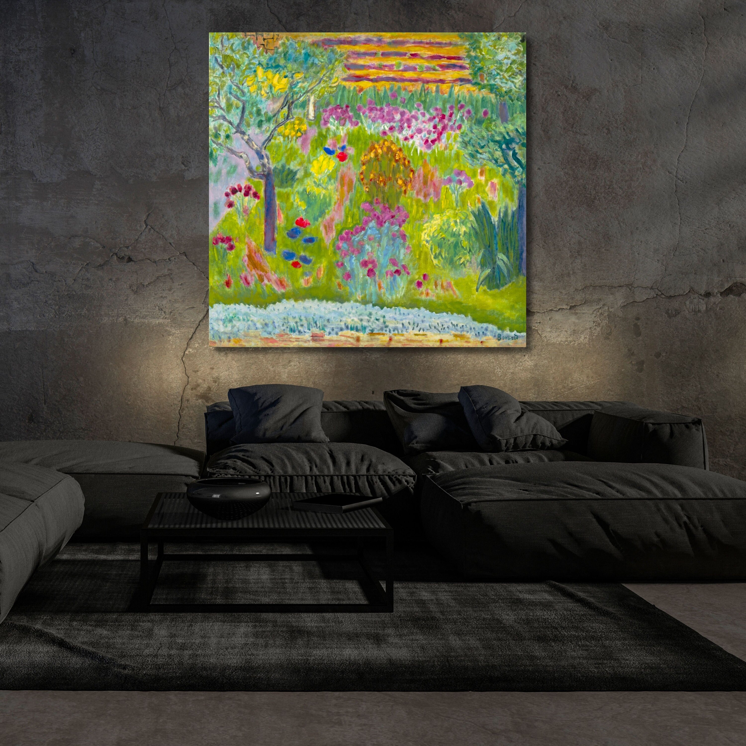 Garden (1935) by Pierre Bonnard Canvas Wall Art,pierre Bonnard Wall Art ...