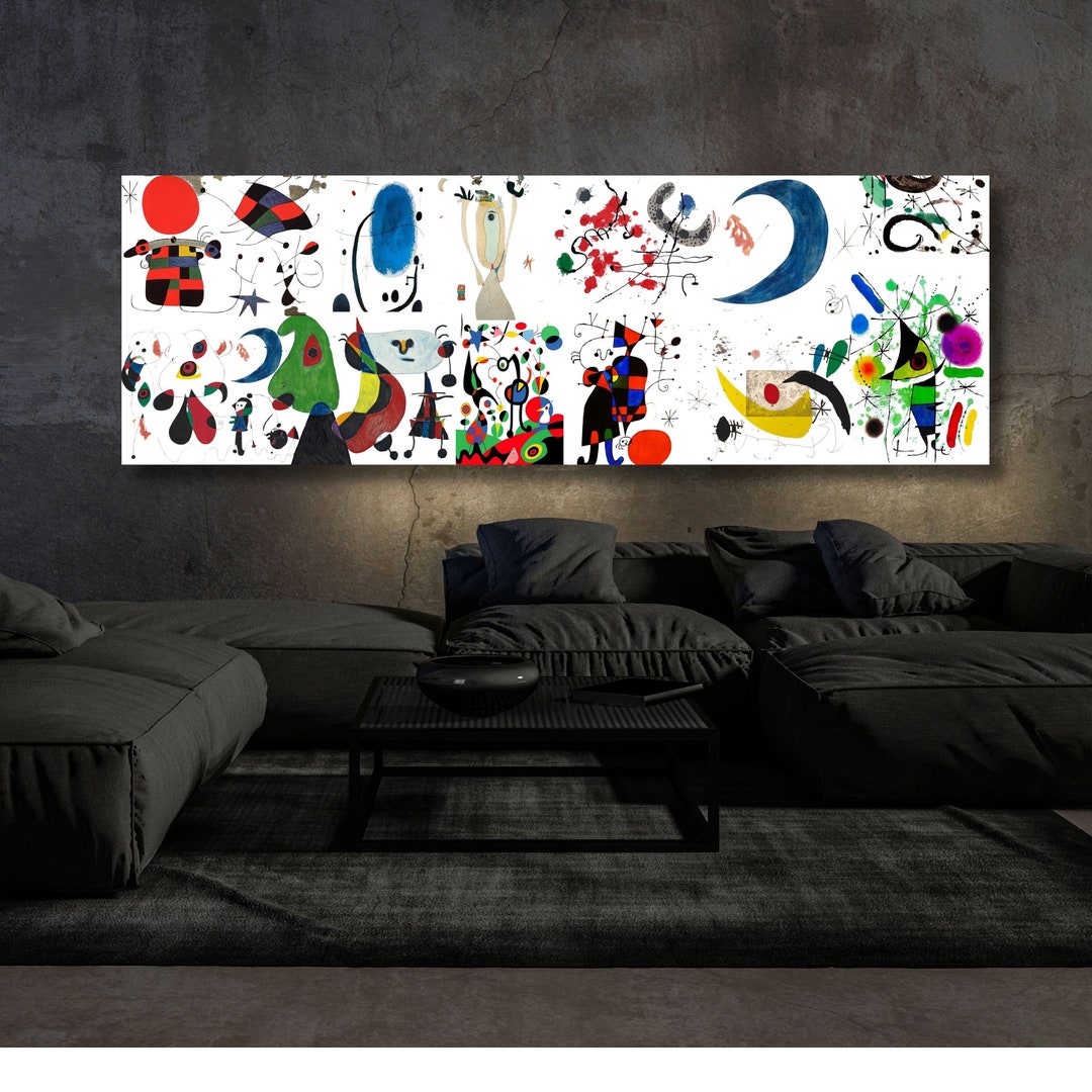 Joan Miro Canvas Wall Art Miro Reproduction,miro Untitled Fine Art ...