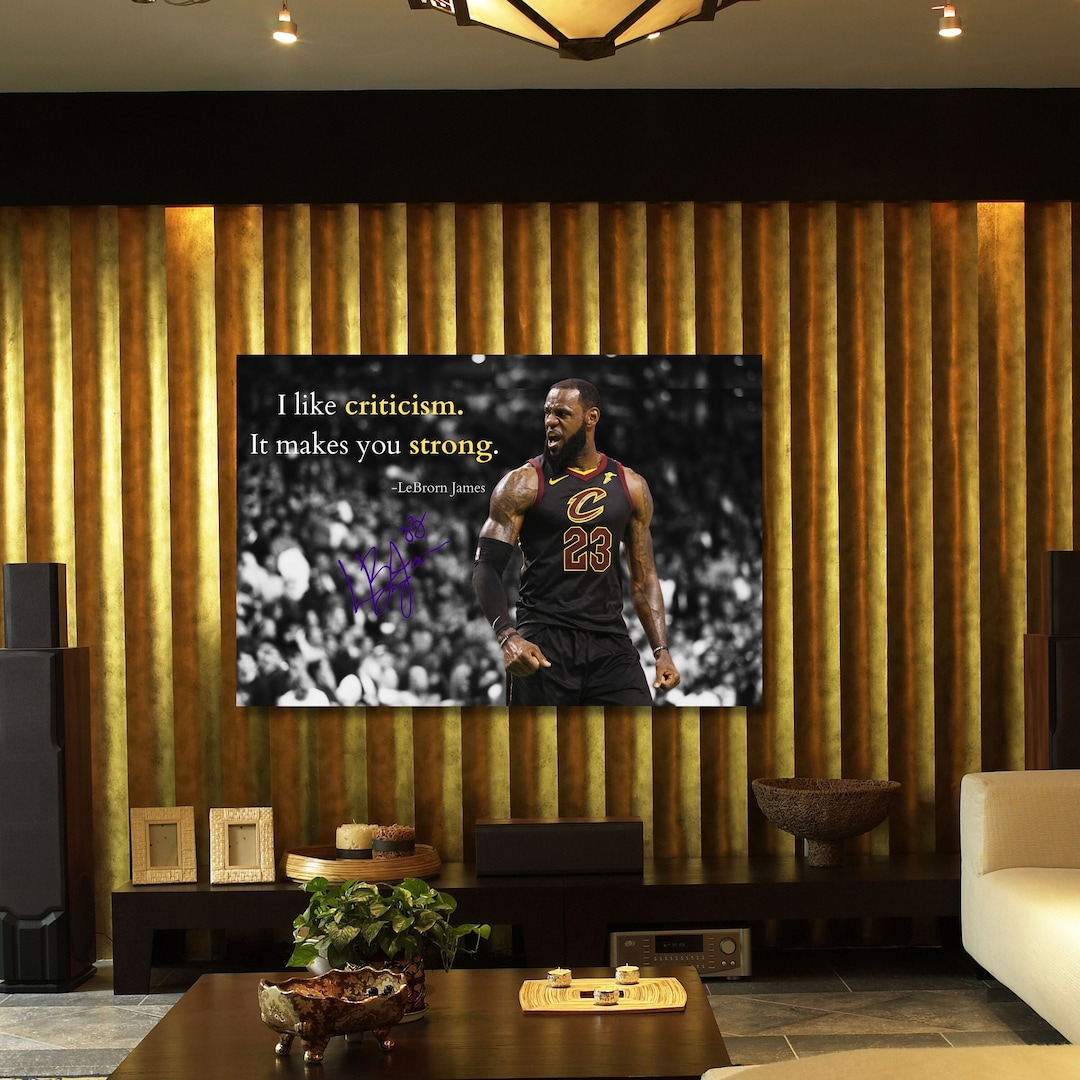 Lebron James Canvas Wall Art ,lebron James Poster,nba Fan Gift , Ready ...