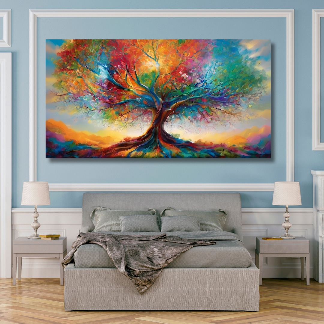 Tree of Life Poster Autumn Tree of Life,fine Art Love Print,norse ...