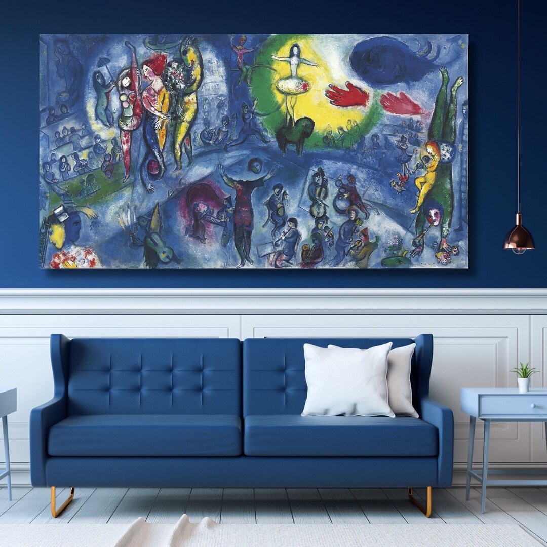 Marc Chagall Canvas Wall Art Circus Wall Art Le Grand Cirque Canvas ...