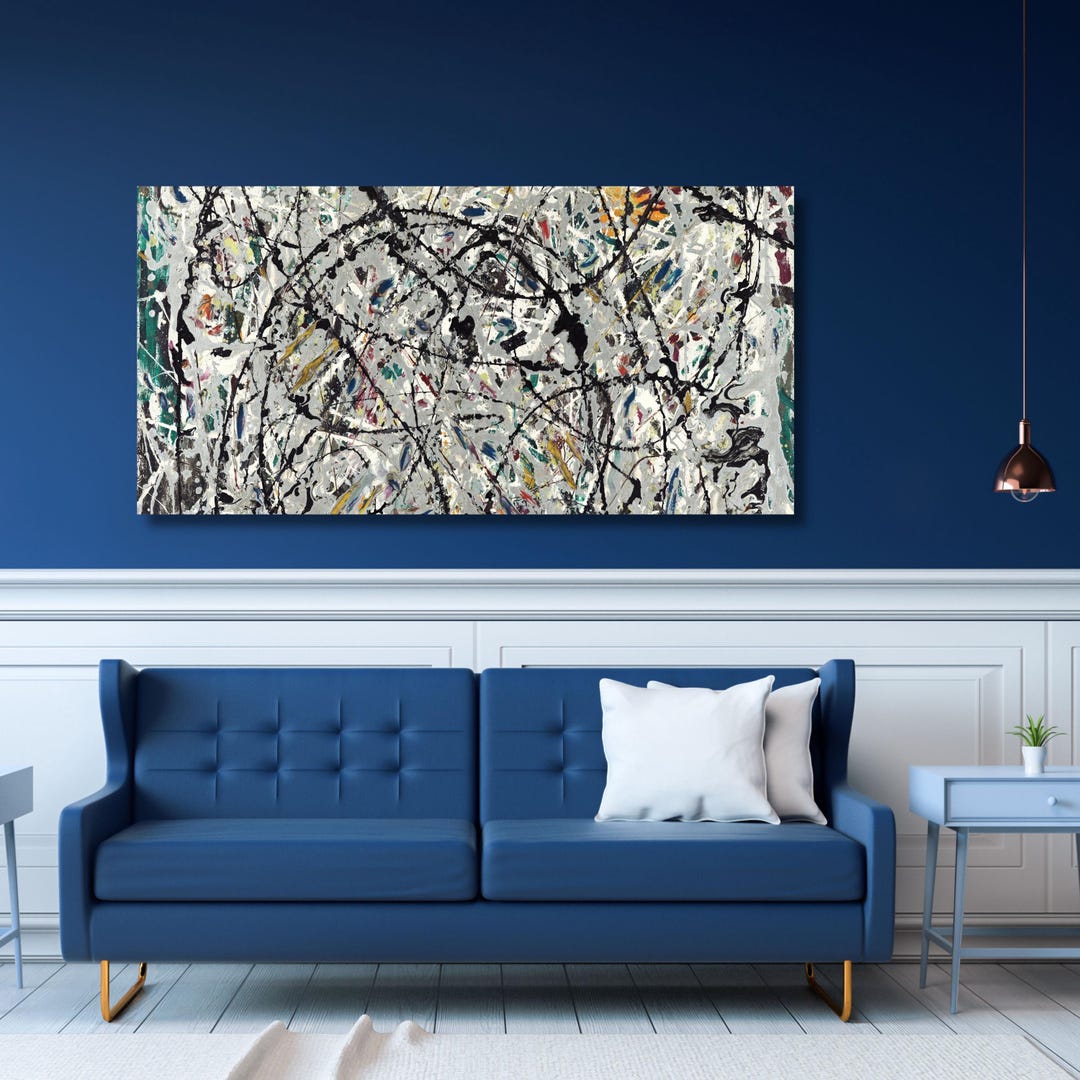 Jackson Pollock "number 27" Canvas Wall Art Print Abstract ...