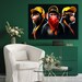 3 Monkeys Poster Art, Animal Print Canvas, No See No Hear No Speak ...