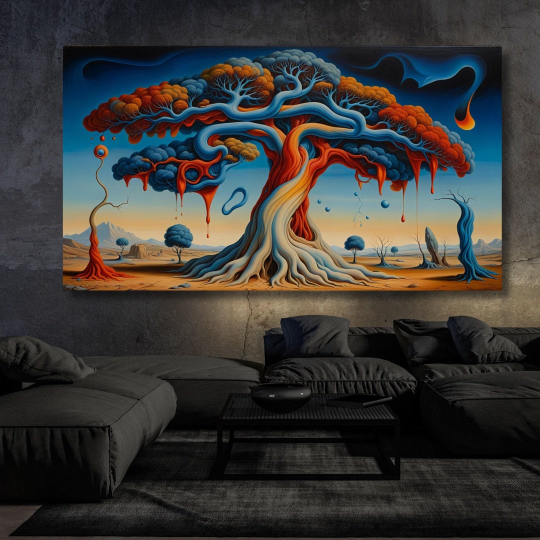 Salvador Dali Stely Tree of Life Canvas Wall Art,tree of Life Framed ...