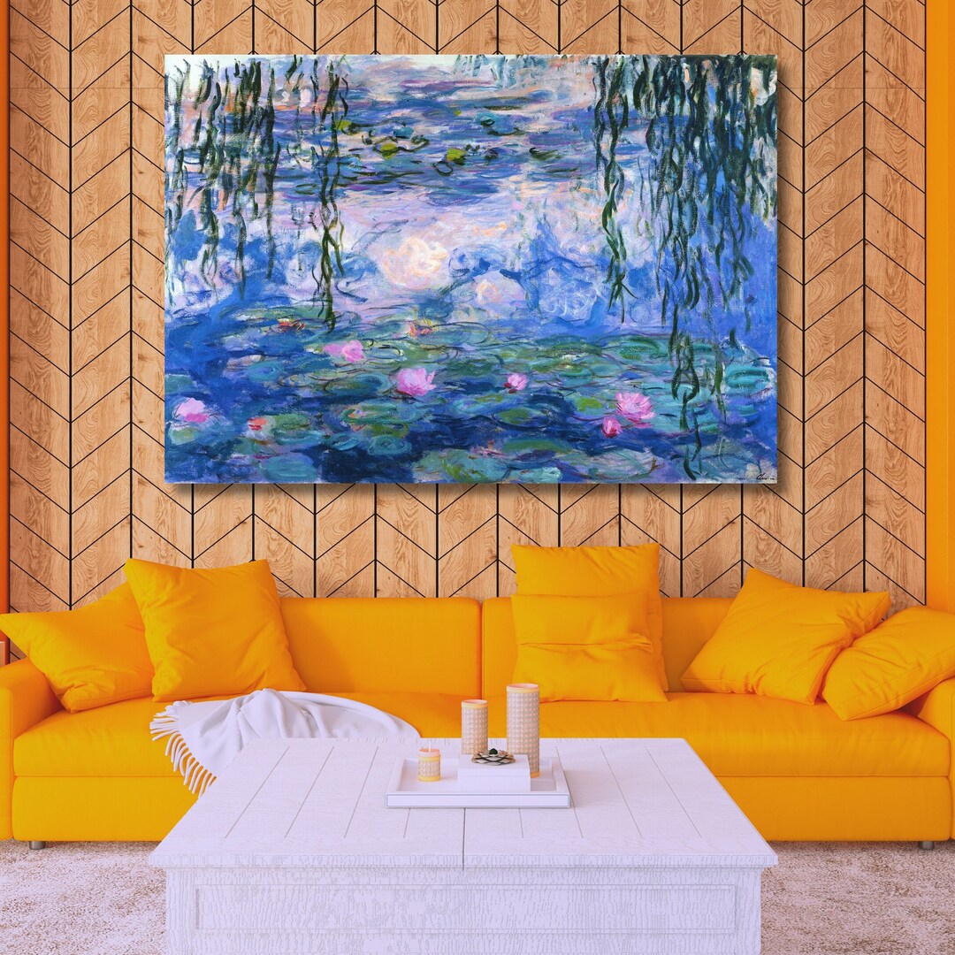 Claude Monet Canvas Water Lilies Nympheas Canvas Wall Art Monet Canvas ...