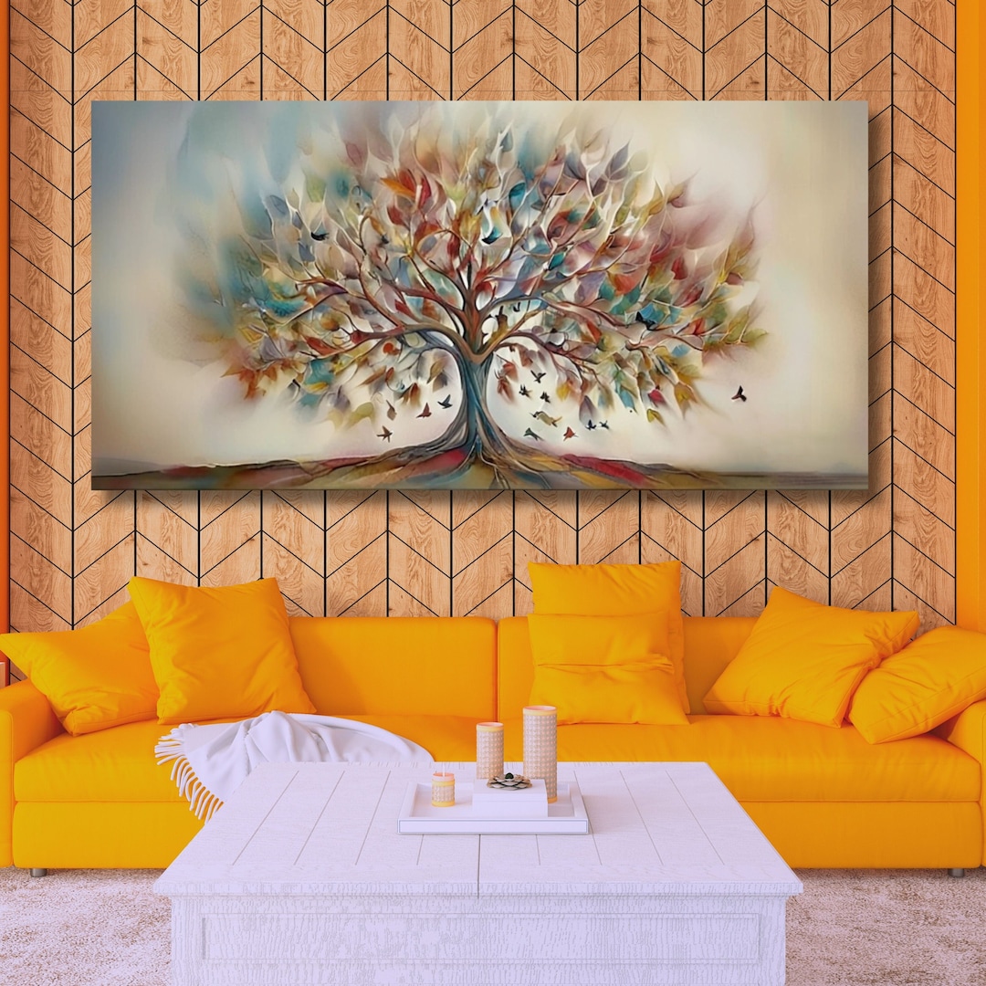 Tree of Life Canvas Wall Art Celtic Wall Decor Norse Mythology Art ...