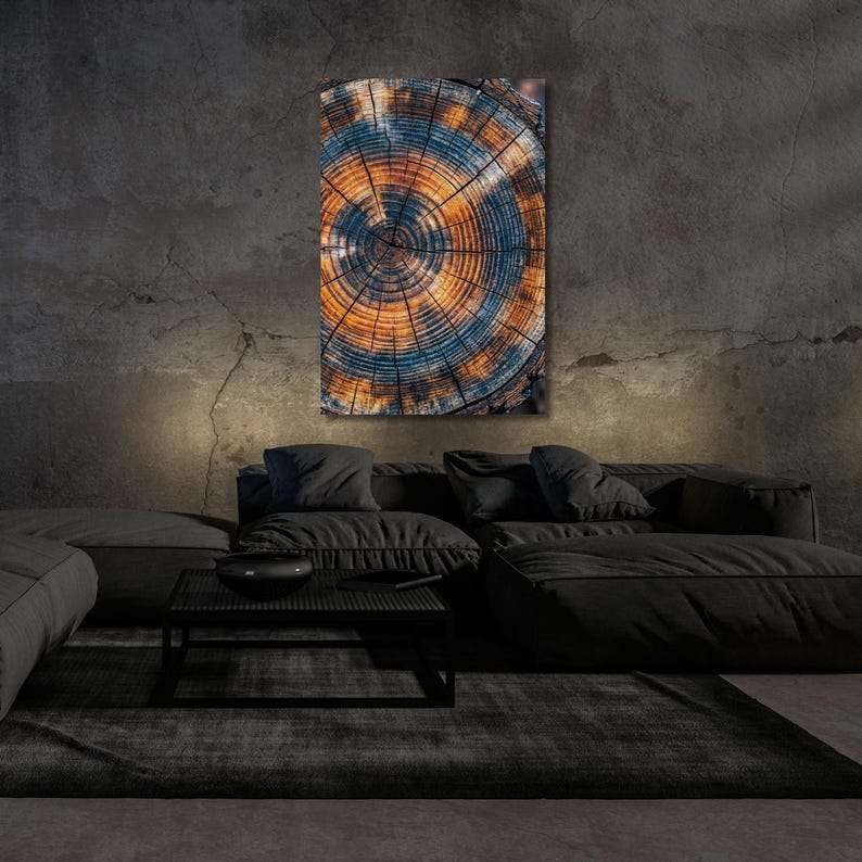 Wood Texture Canvas Print: Tree Ring Abstract Wall Art - Etsy