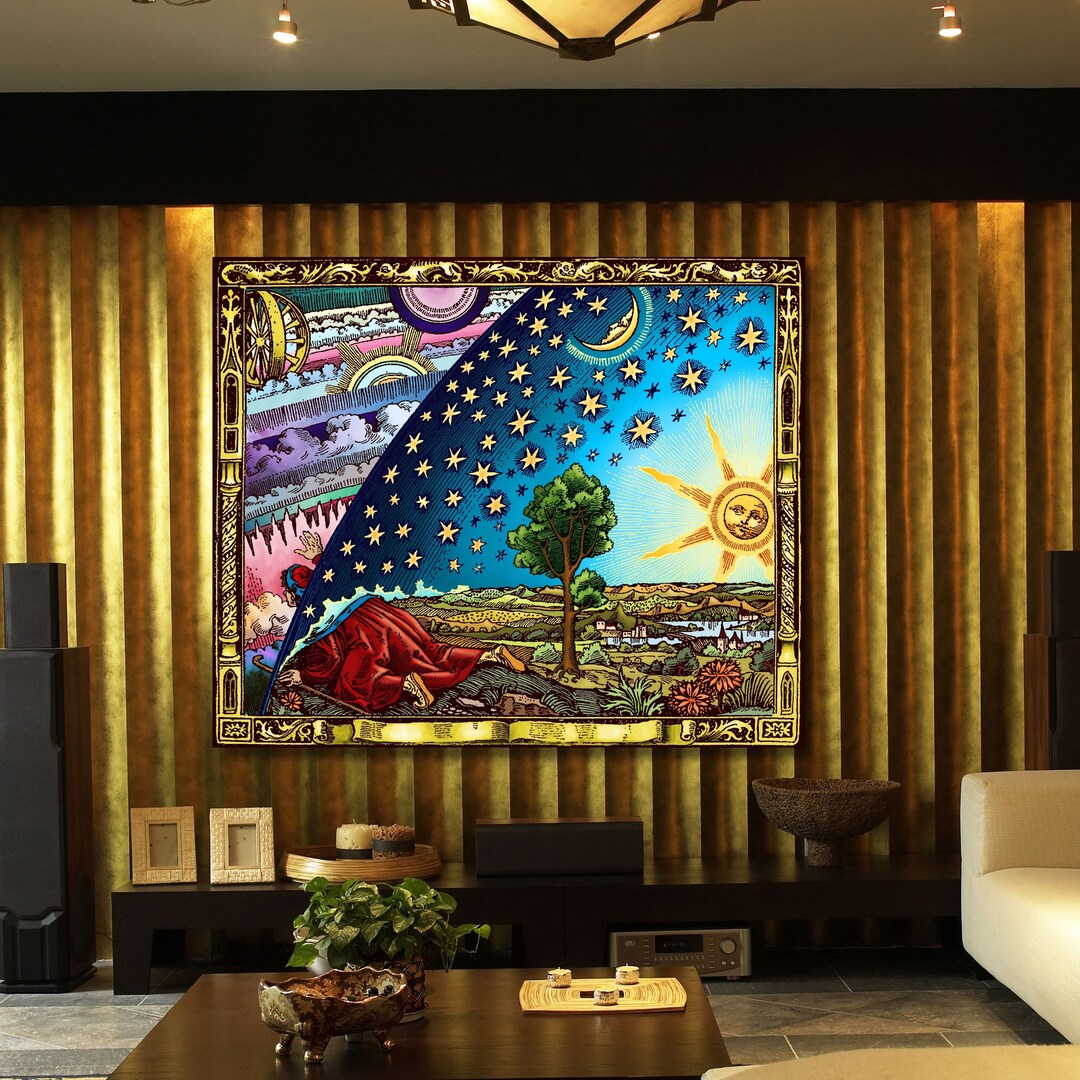 Flammarion Engraving Canvas Art: 1888 Astronomy Print - Etsy