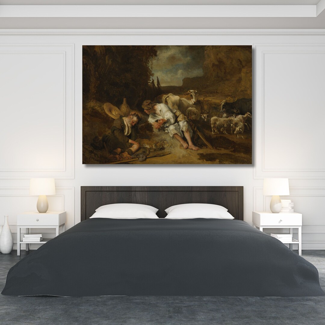 Mercury Argus and Io by Carel Fabritius Canvas Wall Art Reproduction ...