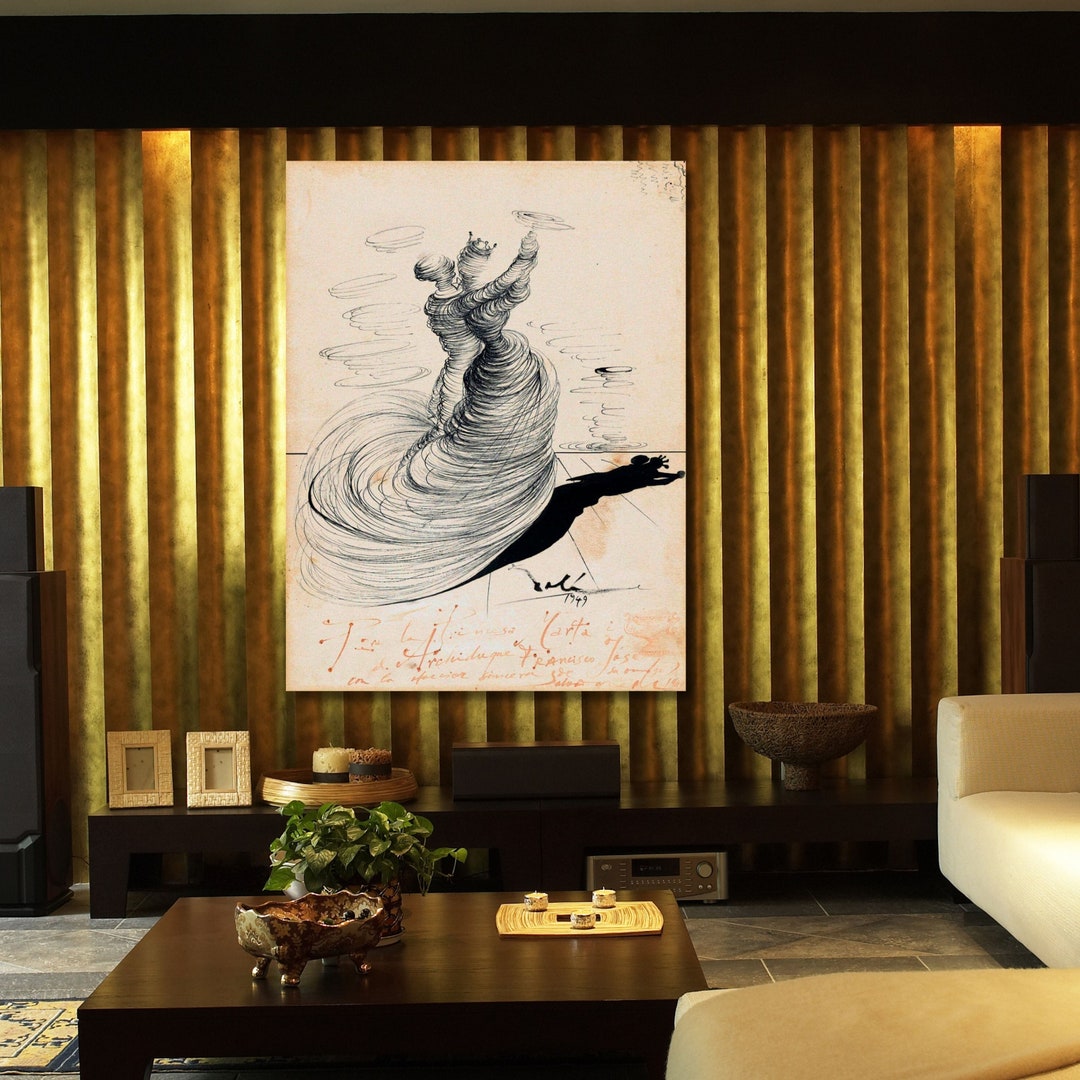 Due Ballerini by Salvador DALI Canvas Wall Art Dali Bros Canvas Art ...