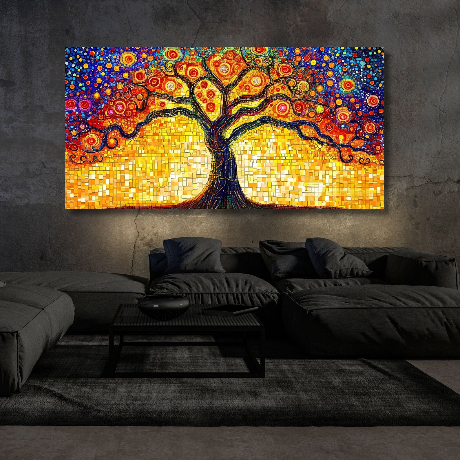 Tree of Life Gustav Klimt Canvas Wall Art,tree of Life Framed Wall Art ...