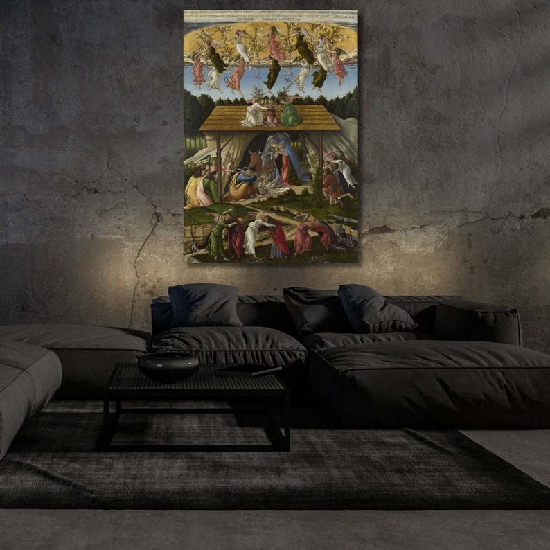 Sandro Botticelli's Mystic Nativity Famous Canvas Wall Art Sandro ...