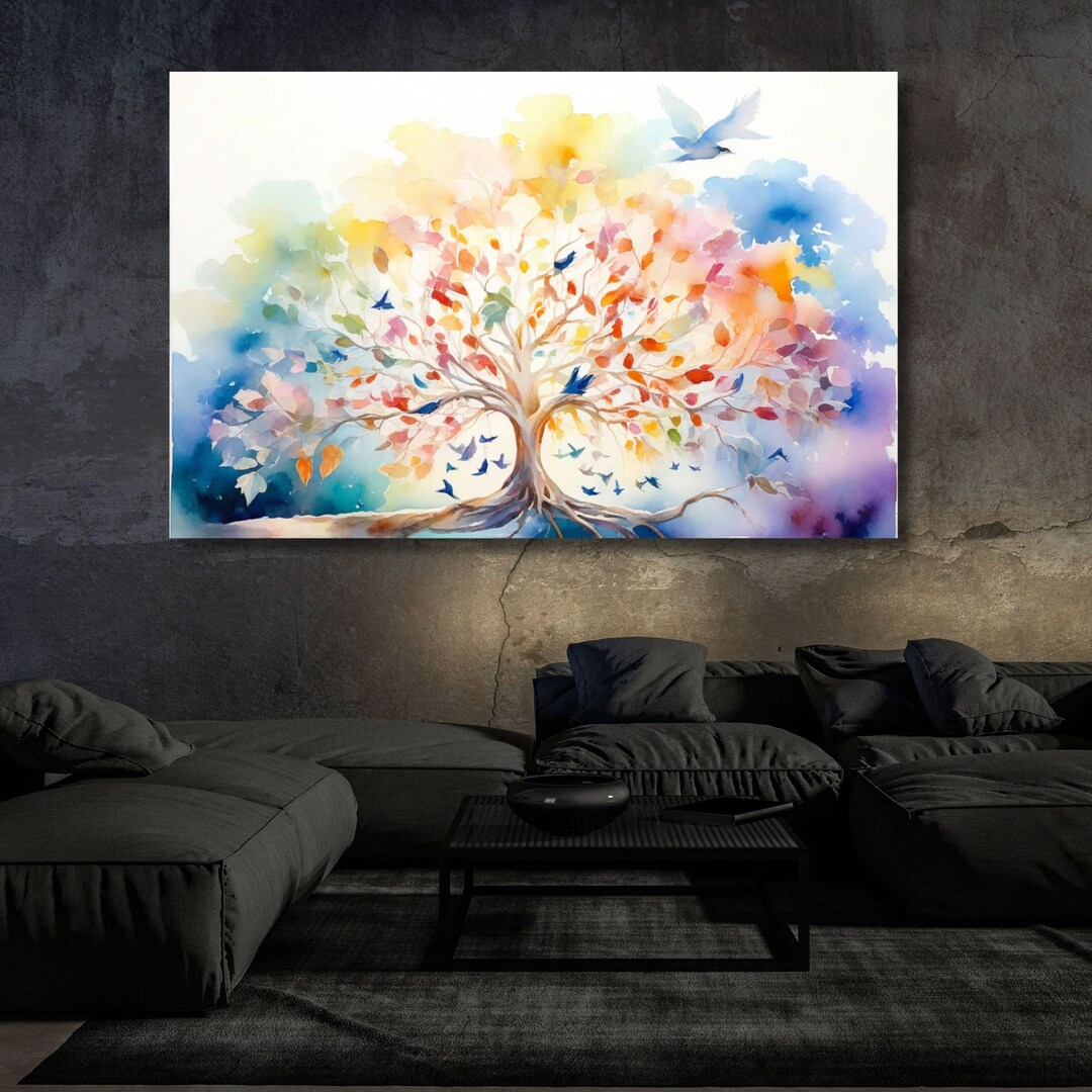 Tree of Life Poster Autumn Tree of Life,fine Art Love Print,norse ...