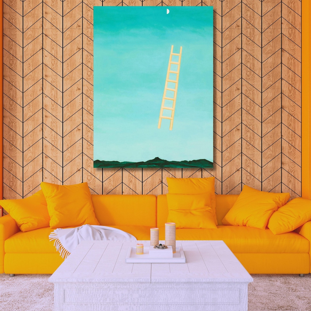 Georgia O'keeffe 'ladder to the Moon' Canvas Print: Vintage Floral Wall ...