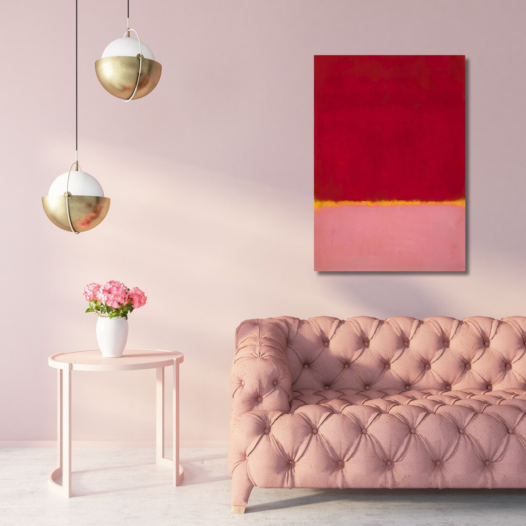 Mark Rothko Canvas Mark Rothko Style Print Museum Exhibition Modern ...