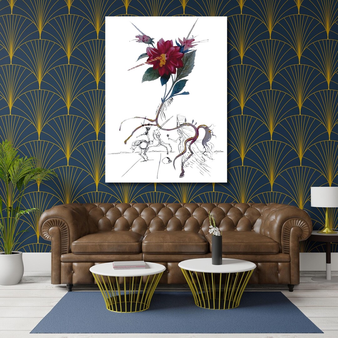 Salvador Dali 'the Dahlia' Canvas Wall Art - Etsy