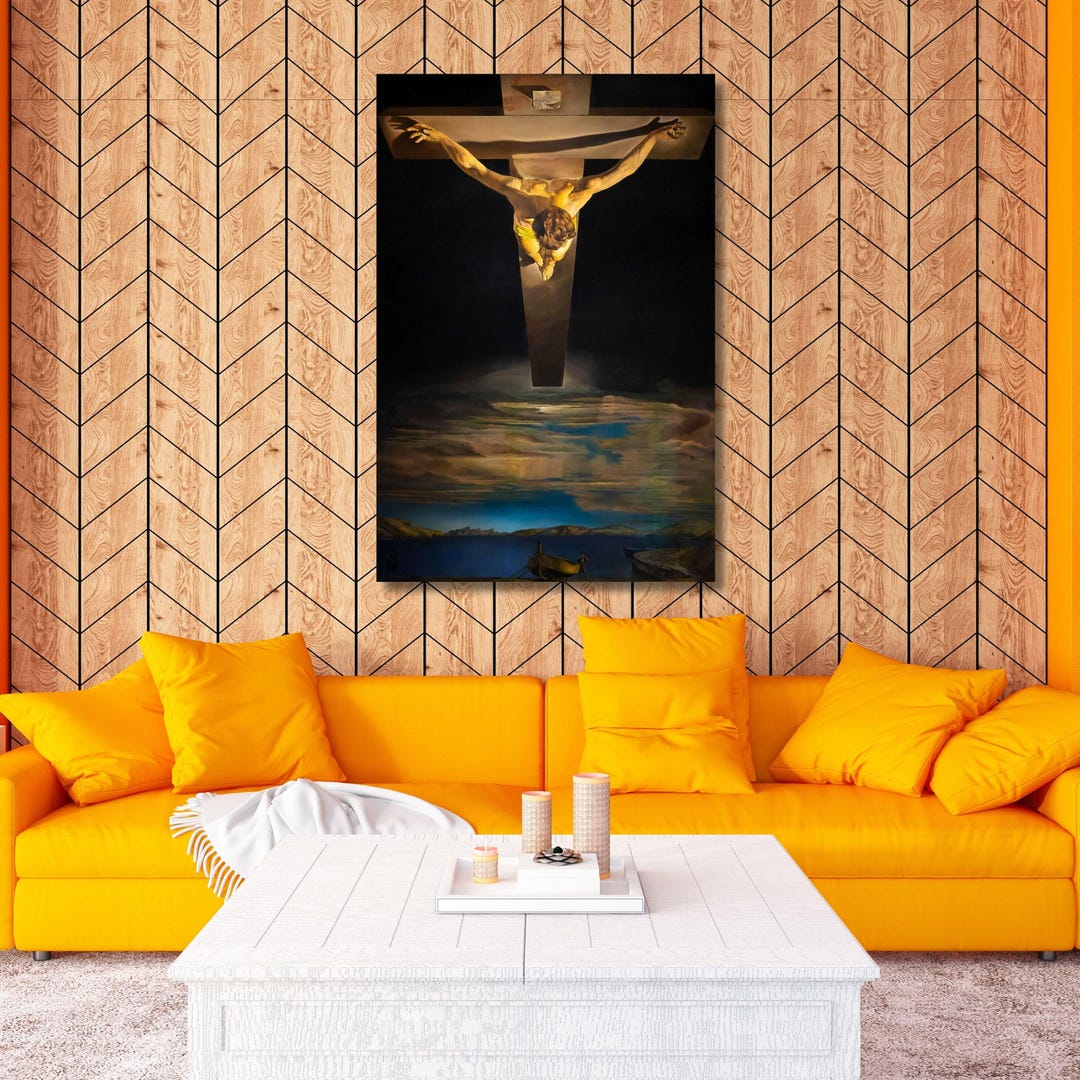 Dali's Christ of St John of the Cross Canvas Print: Surrealist Art ...