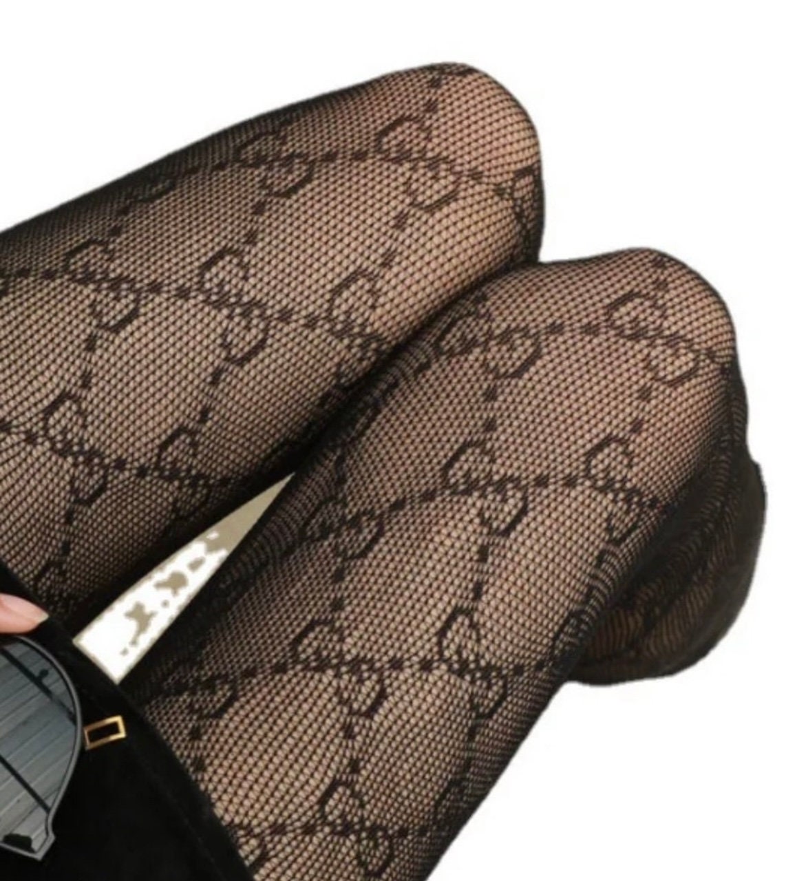 Black Fishnet Letter Tights Alphabet Tights Letter Fishnet Tights ...