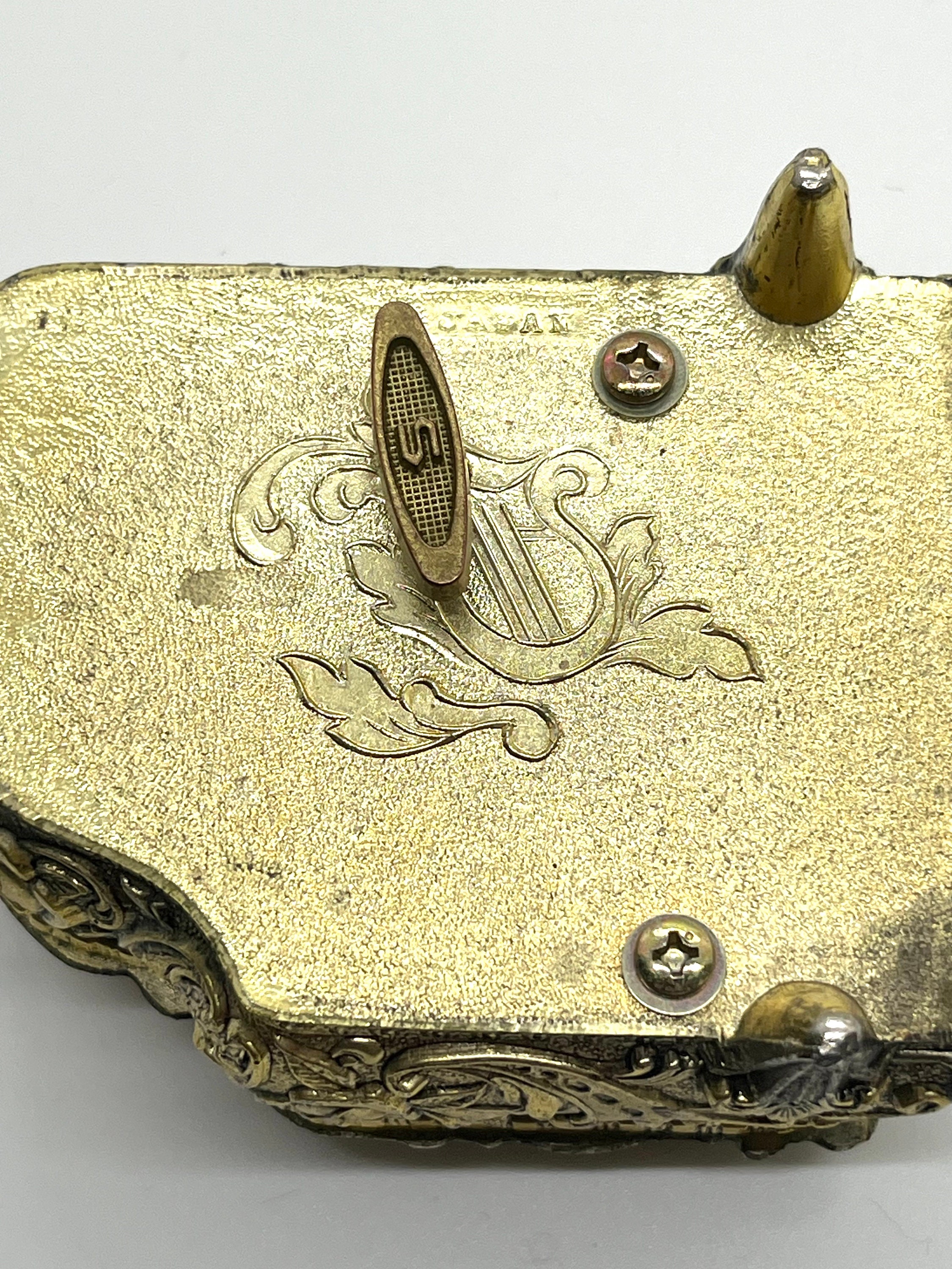 Vintage, Grand Piano, Cameo, Music Box, Red Velvet Interior Pocket ...