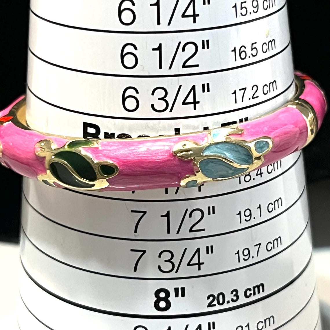 Vintage Jiu Long Xing Barbie Pink Bubble Gum Pink Enamel Cloisonne ...