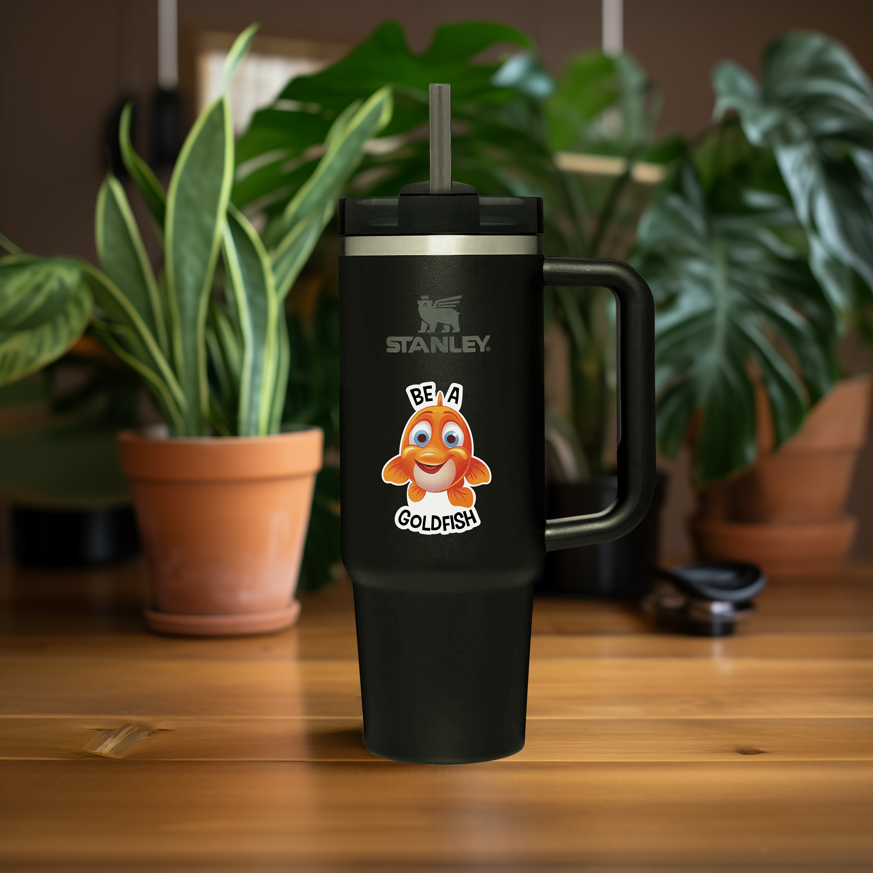 Be A Goldfish Vinyl Sticker | High Quality Water Resistant Decal ...