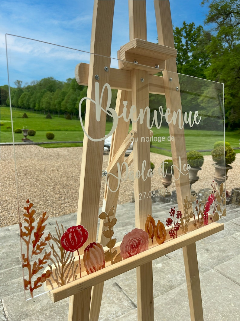 Plexiglass Wedding Welcome Sign - Etsy