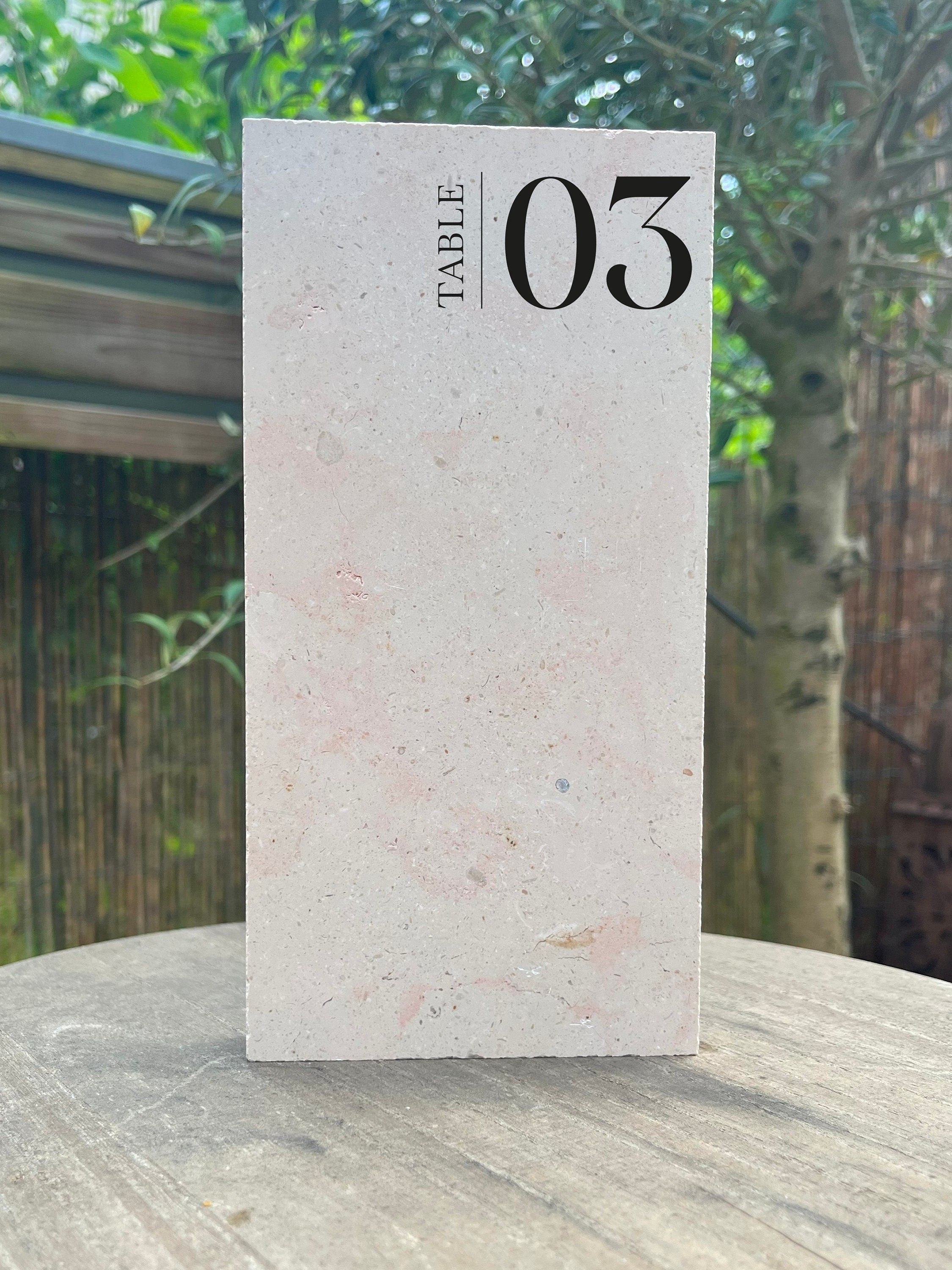 Comblanchien Marble Table Numbers Wedding Signs Marble Decoration Stone ...