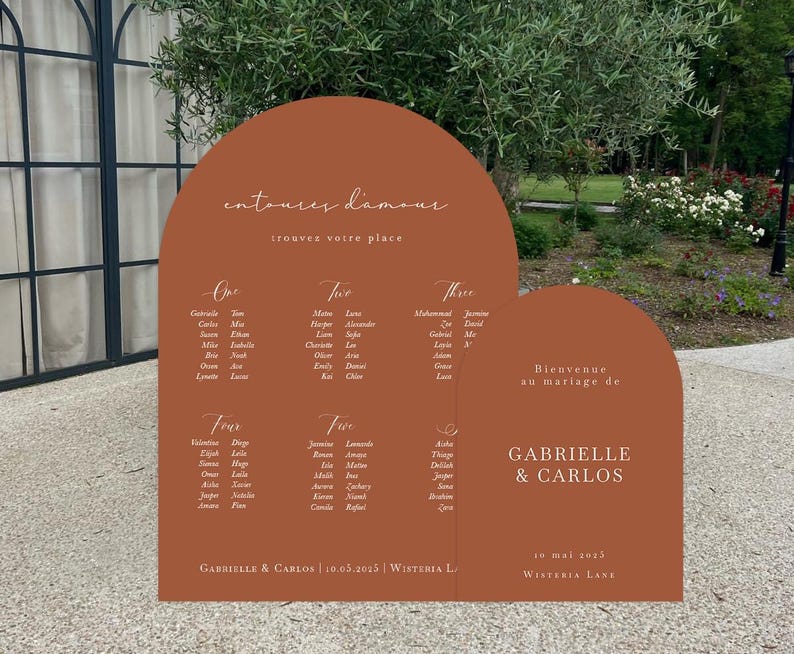 Wedding Table Plan, Welcome Sign, Wedding Sign Arch, Wedding Sign Set ...