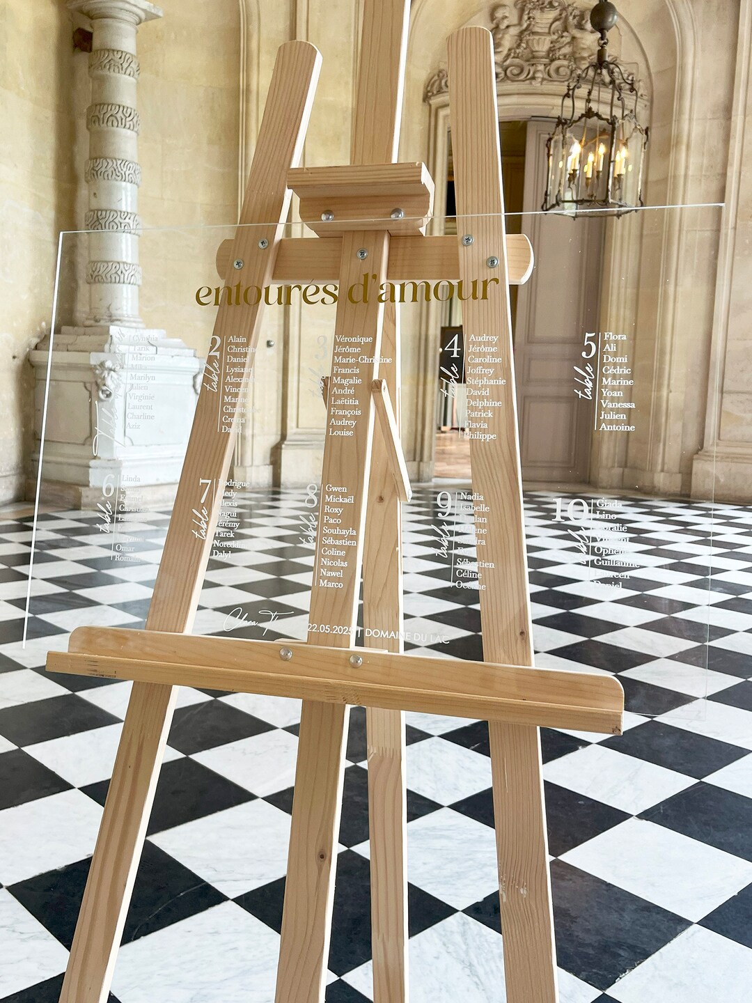 Plexiglass Wedding Table Plan, Plexiglass Table Plan, Gold Table Plan ...