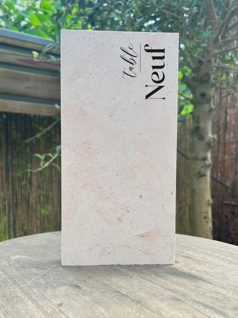 Comblanchien Marble Table Numbers Wedding Signs Marble Decoration Stone ...