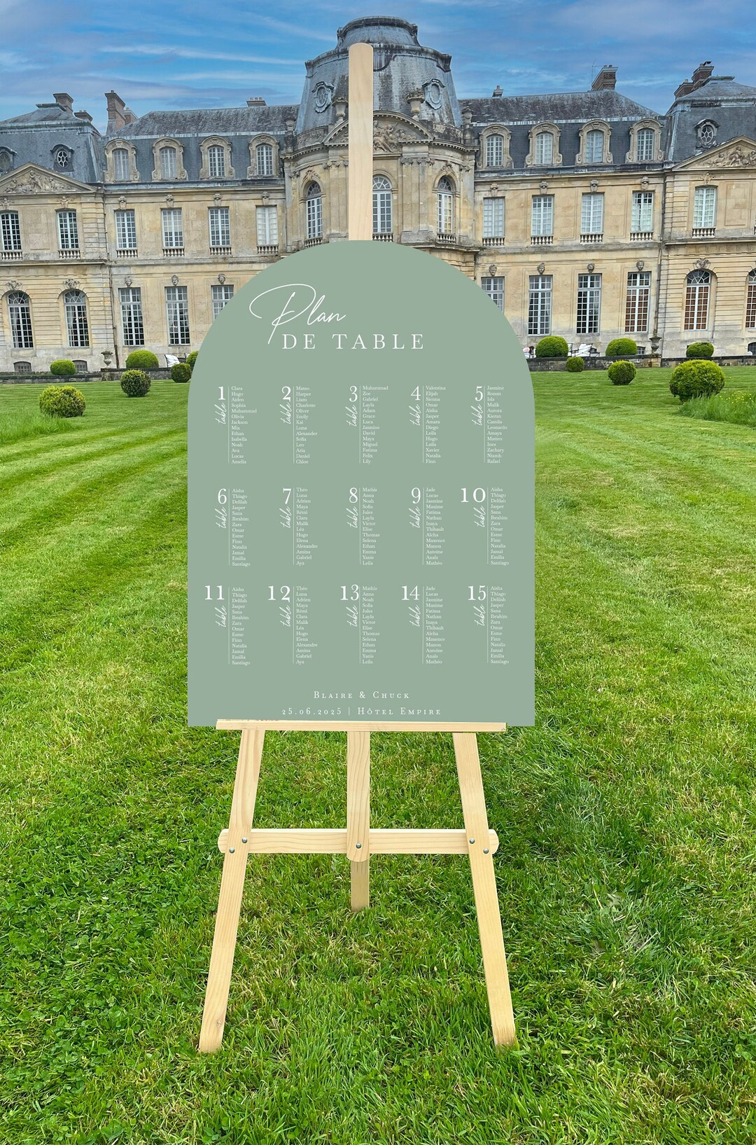 Wedding Table Plan, Arch Table Plan, Wedding Decoration, Personalized ...