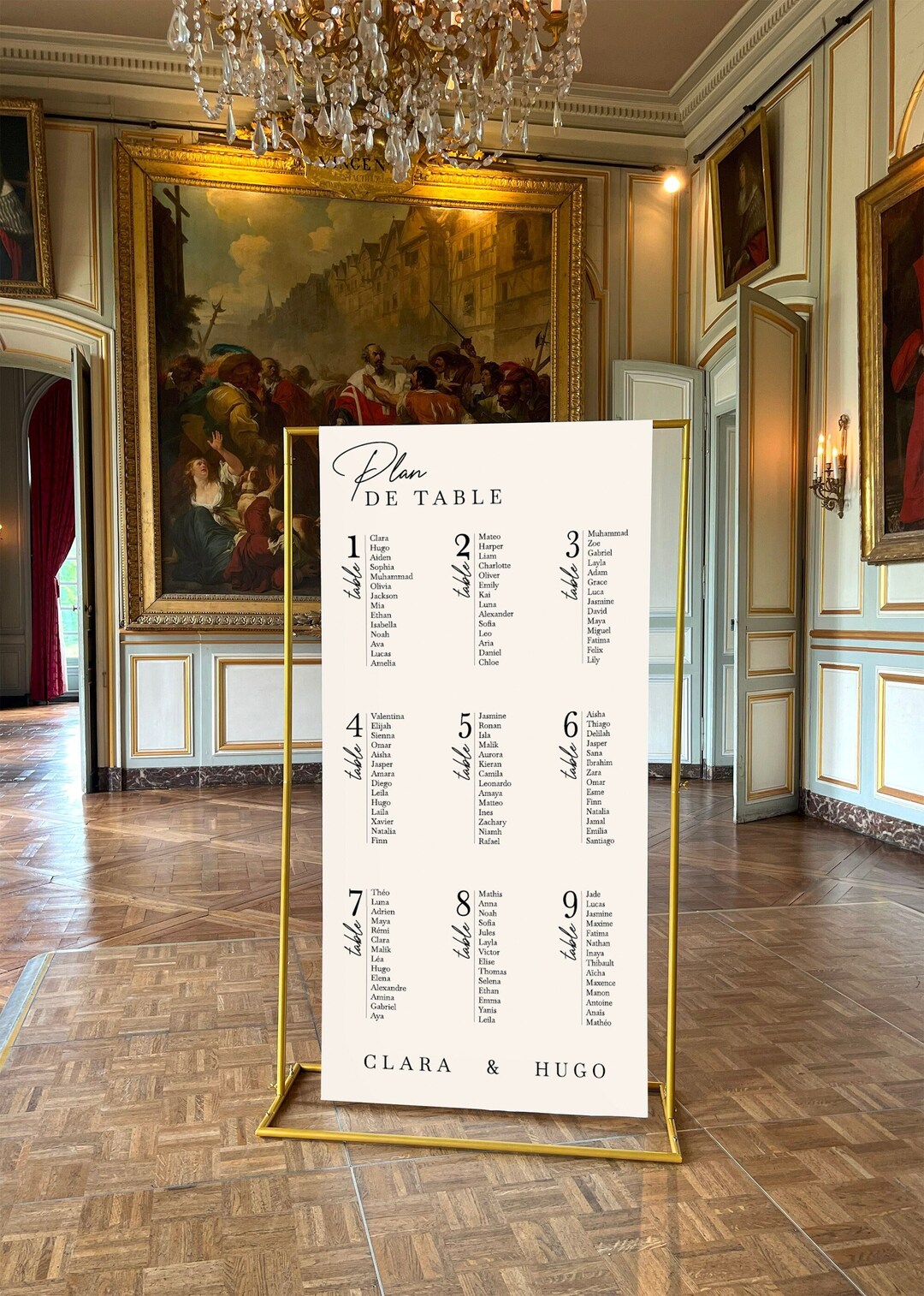 Fabric Wedding Table Plan Table Plan Banner - Etsy