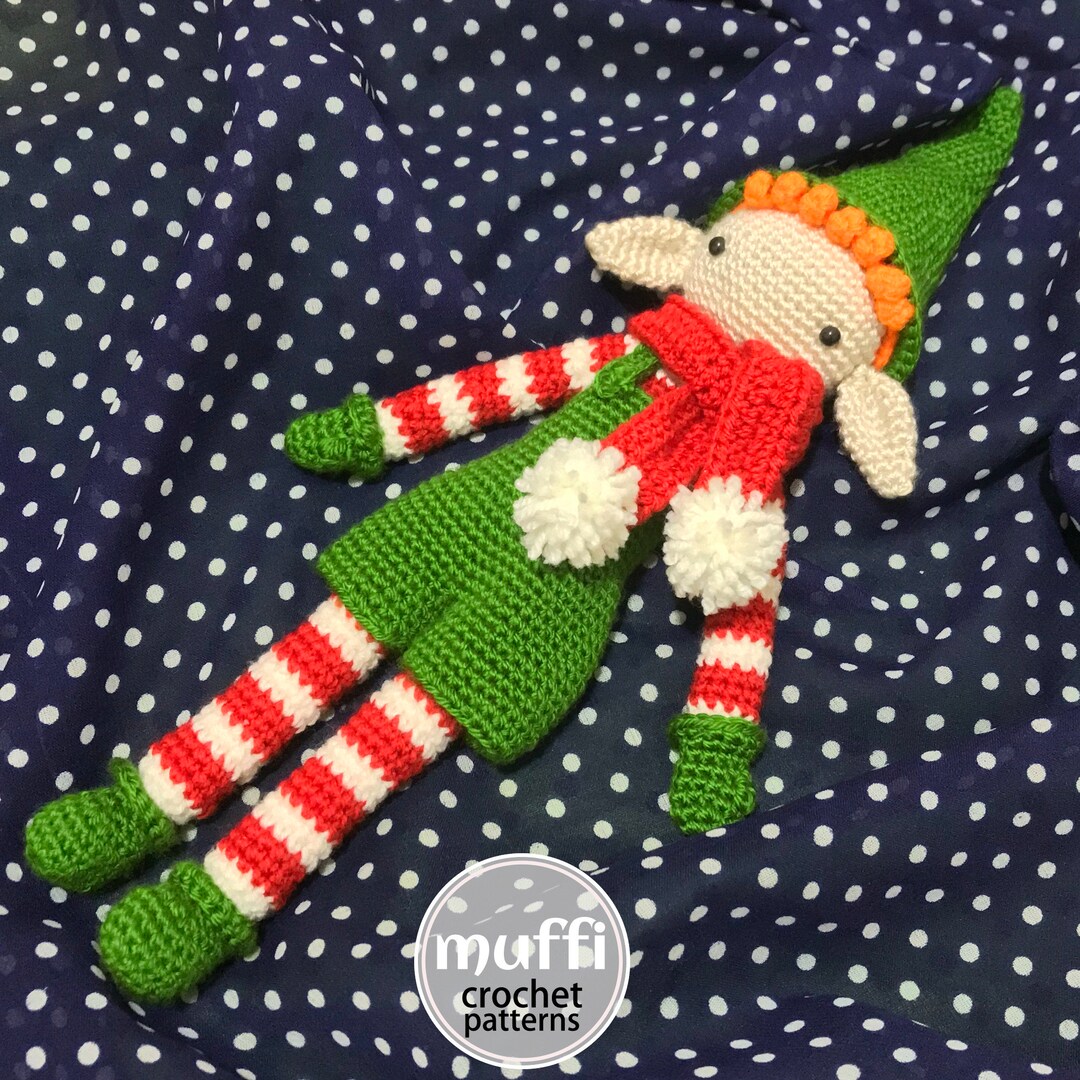 Crochet Elf Pattern, Amigurumi Elf Chart, Stuffed Toy Pattern, Stuffed ...