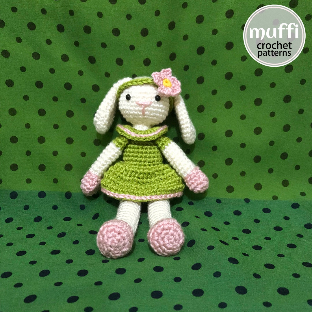 Crochet Bunny Doll and Cat Doll Pattern, Amigurumi Toy Chart, Stuffed ...