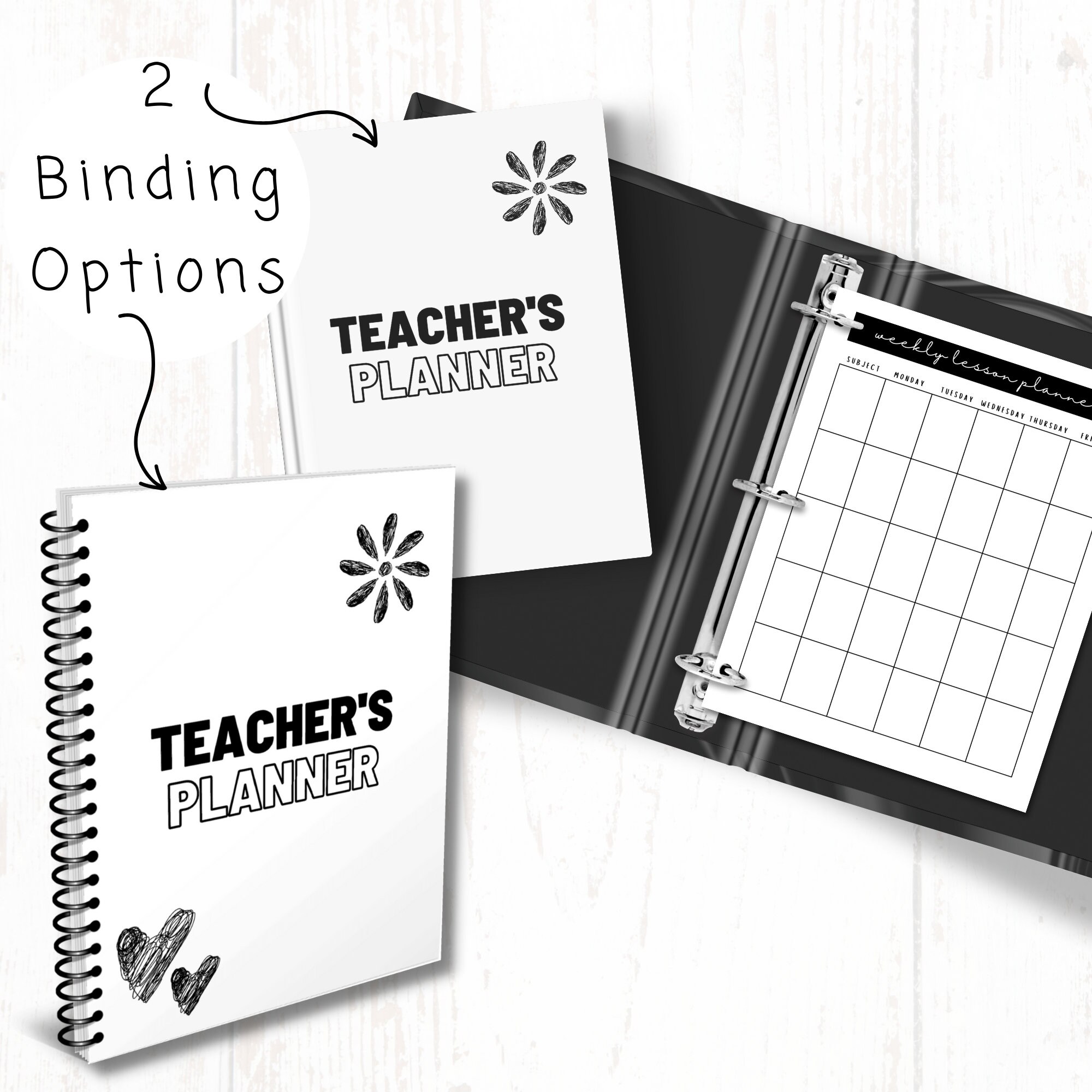 Printable Teachers Planner, PDF Teachers Planner, Instant Download ...