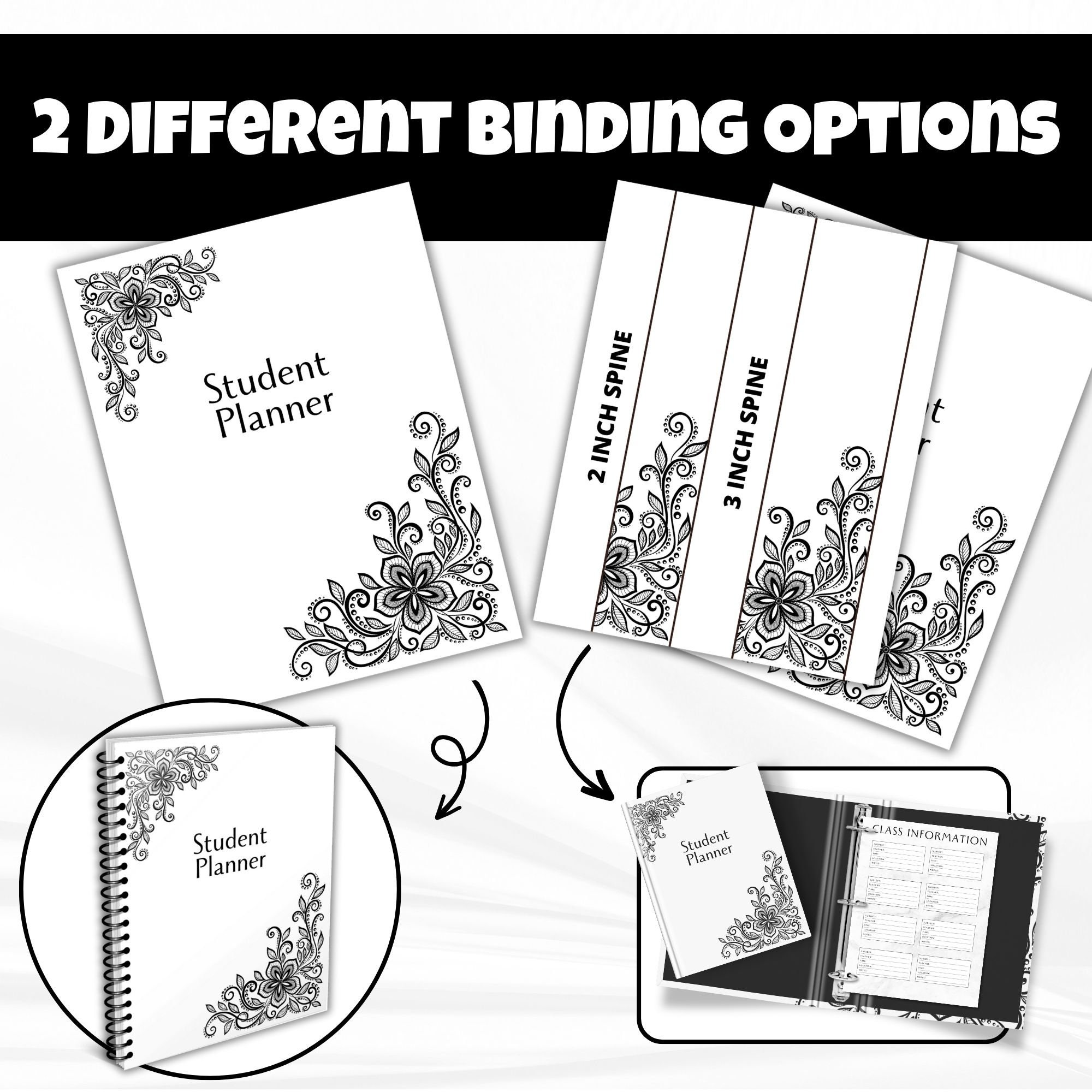 Student Printable Planner, Printable Student Planner Bundle, Study ...