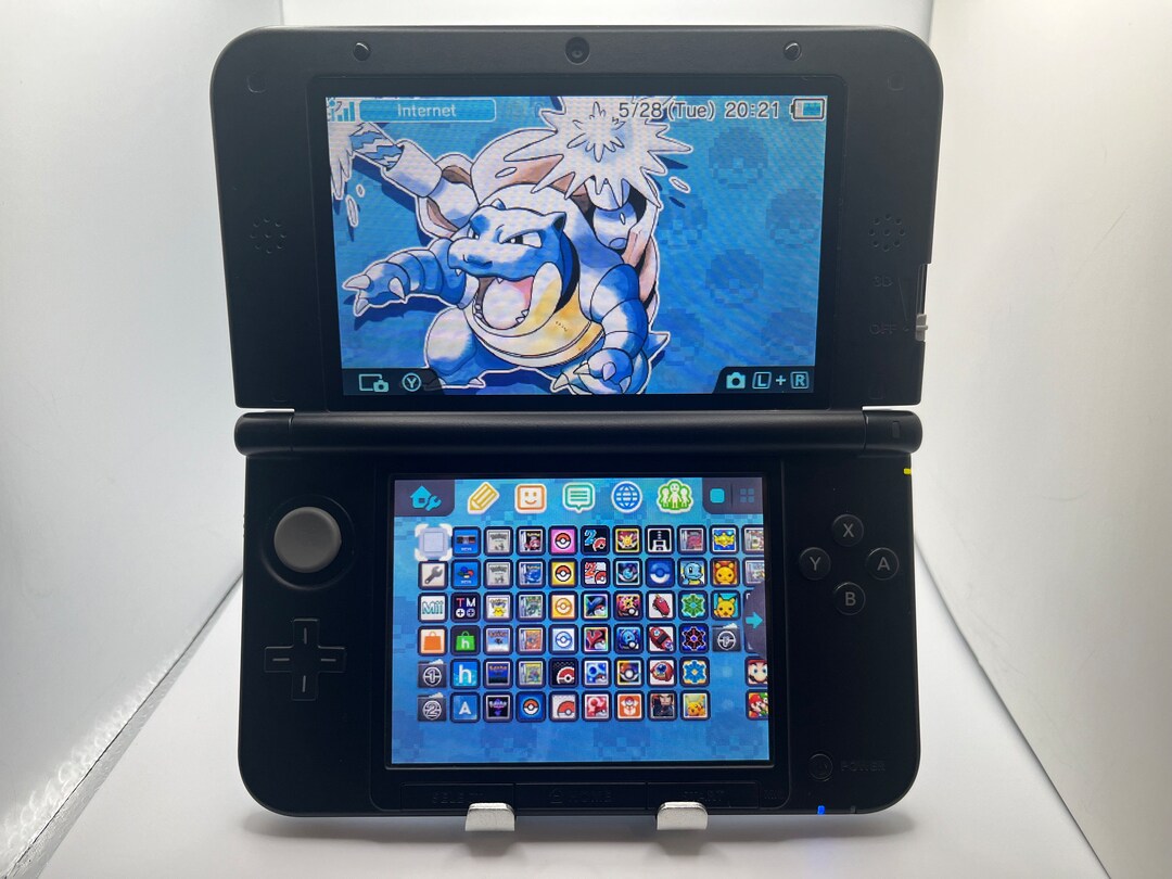 Nintendo 3DS XL Blue Fully Loaded 64GB Pokemon Bank ALL Pokemon Games ...