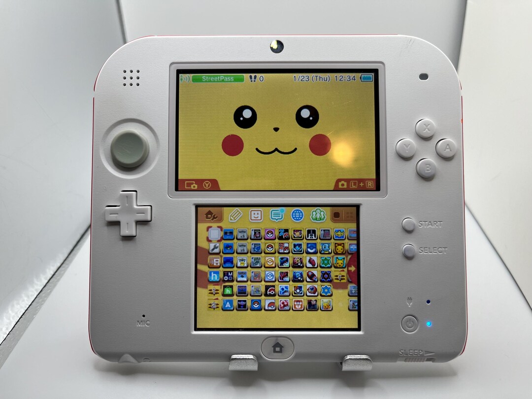 Nintendo 2DS White 64GB 700+ Games Pokemon Bank + ALL Pokemon Games ...
