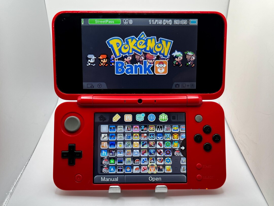 N2DS XL Pokeball Edition 64GB 700 Games Pokemon Bank ALL Pokemon Games ...