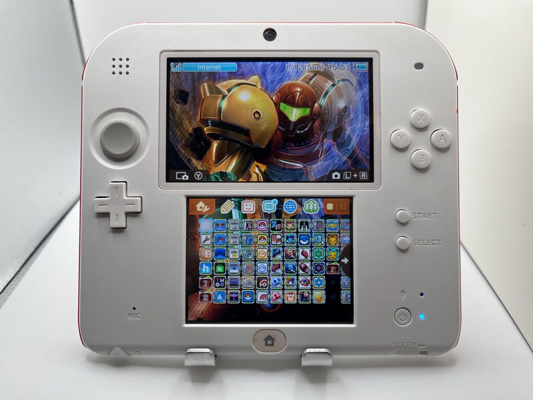 Nintendo 2DS White Red 64GB 700 Games Pokemon Bank ALL Pokemon Games ...