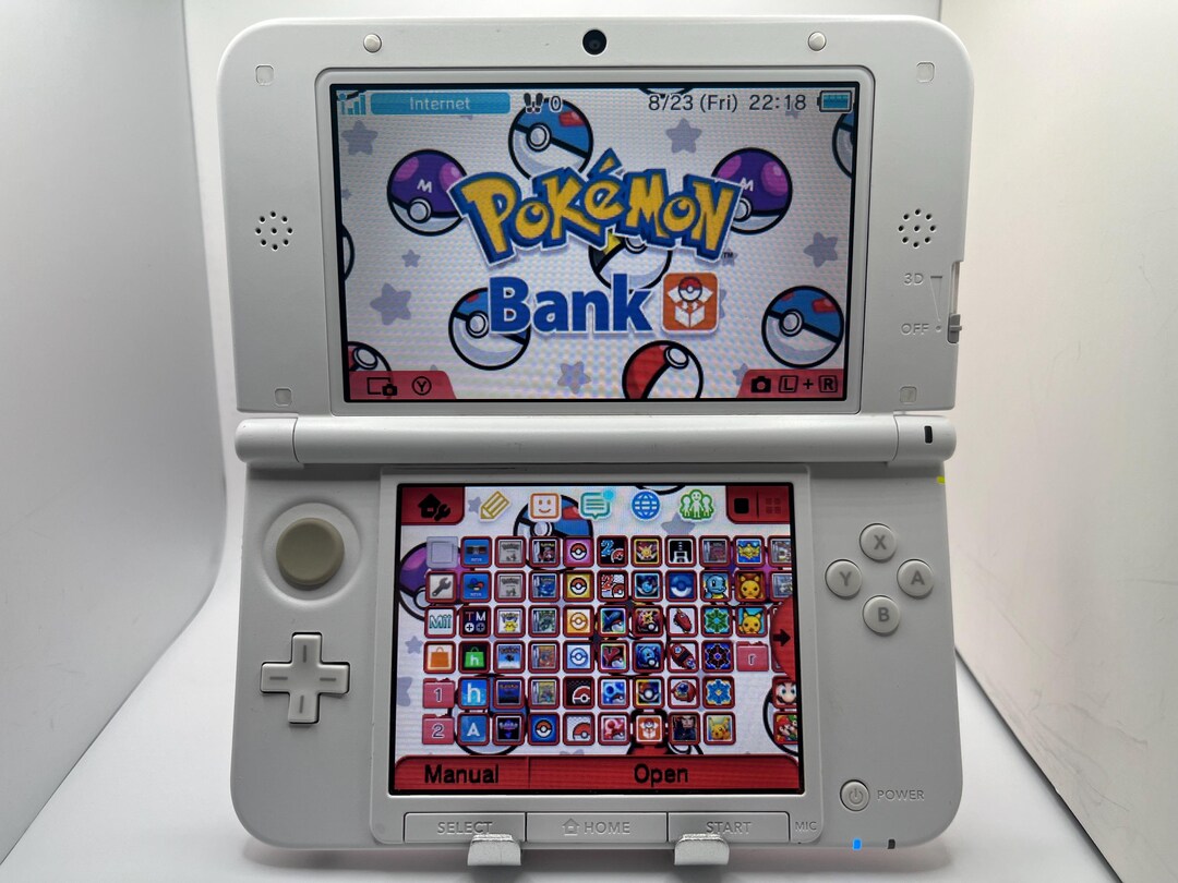 Nintendo 3DS XL Pink 64GB Fully Loaded Pokemon Bank ALL Pokemon Games ...