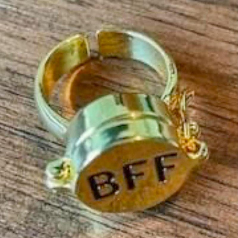 Spongebob Best Friend Forever Ring - Etsy