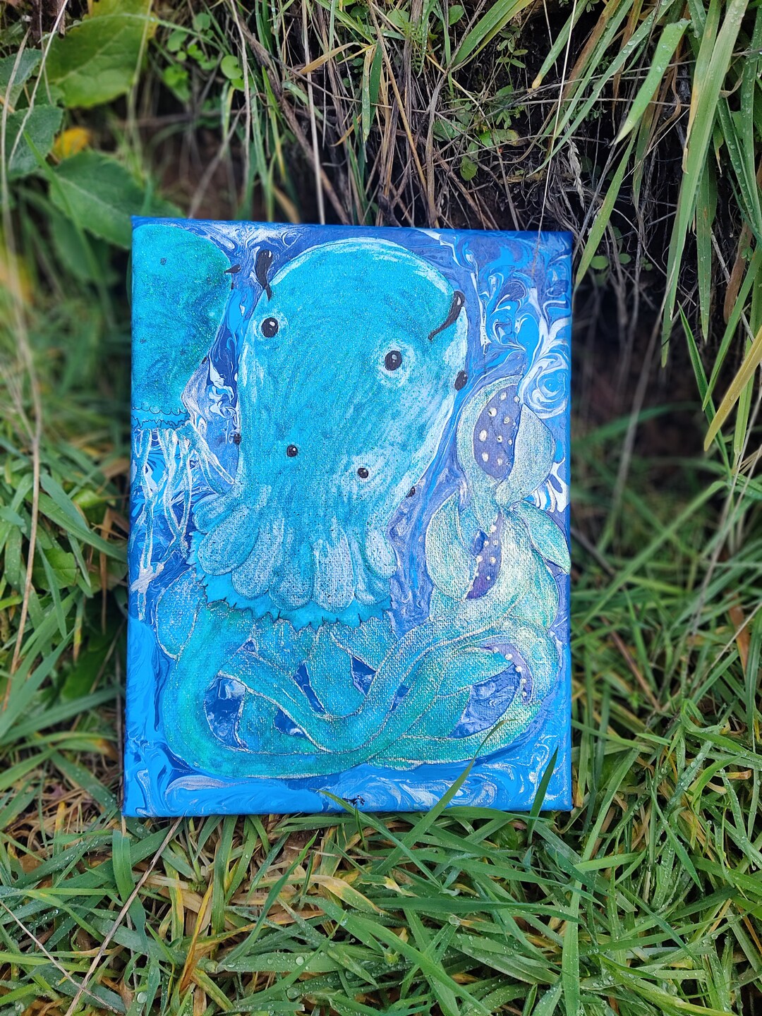 Ocean Creature Jellyfish Box Blue Ocean Fantasy Magic Mythology ...